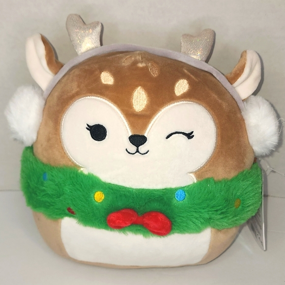 Squishmallows | Toys | Dawn Fawn W Wreath Christmas 223 Original ...